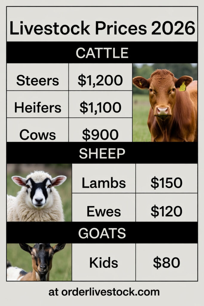 How Much Does Livestock Cost in 2026? (Cattle, Sheep, Goats & Pigs ...